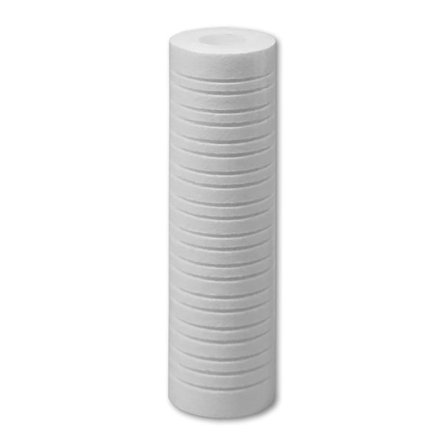 10" x 2-1/2", (1, 5 or 20 Micron) Grooved Melt Blown Polypropylene ...