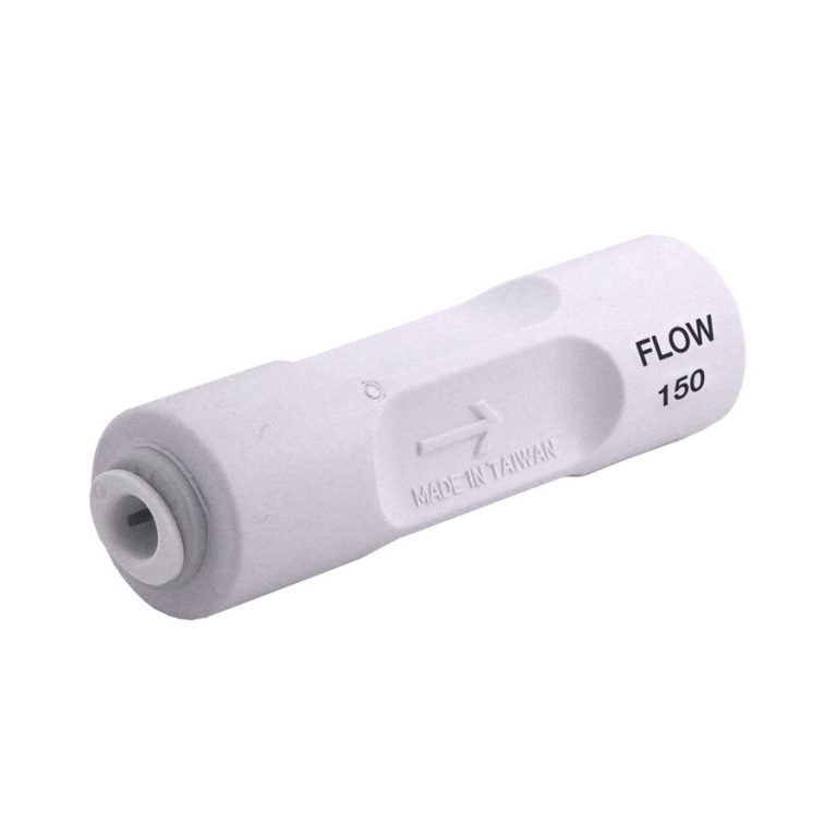 Flow Restrictor for 15 GPD RO with Quick-Connect Fittings – H2O ...