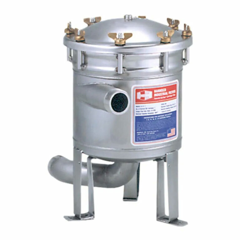 19-1/4" Stainless Steel Filter Housing, 2" Ports Harmsco Hurricane ...